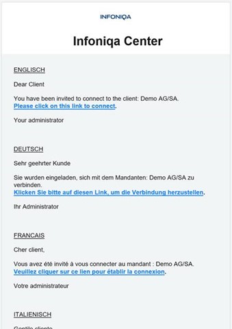 Lohn und Gehalt mit Infoniqa ONE 200 verbinden – Hilfe-Center