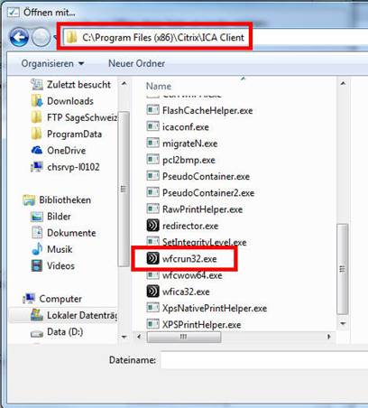 Dateityp .ica standartmässig mit Citrix öffnen – Hilfe-Center