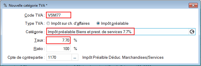 Décompte TVA – Centre d'aide