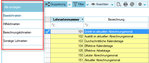 Lohnartenstamm – Hilfe-Center