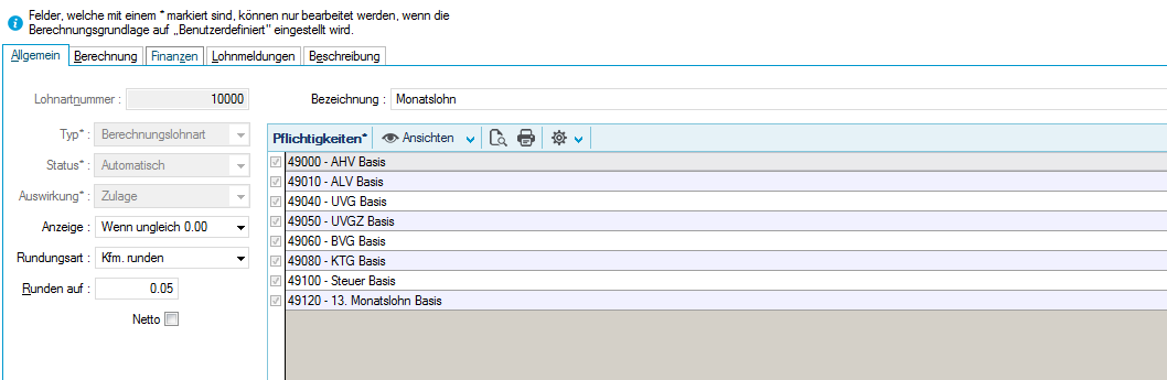 Lohnartenstamm – Hilfe-Center